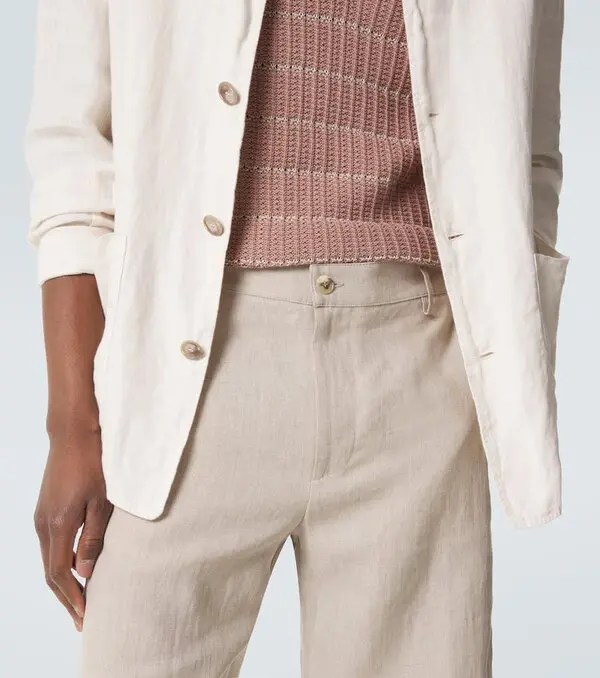 Canali Linen Bermuda Shorts