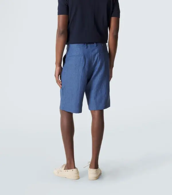 Canali Linen Bermuda Shorts
