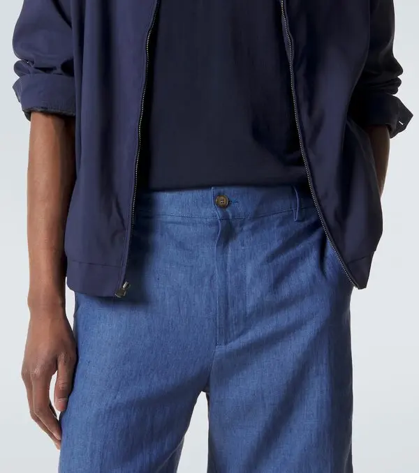 Canali Linen Bermuda Shorts
