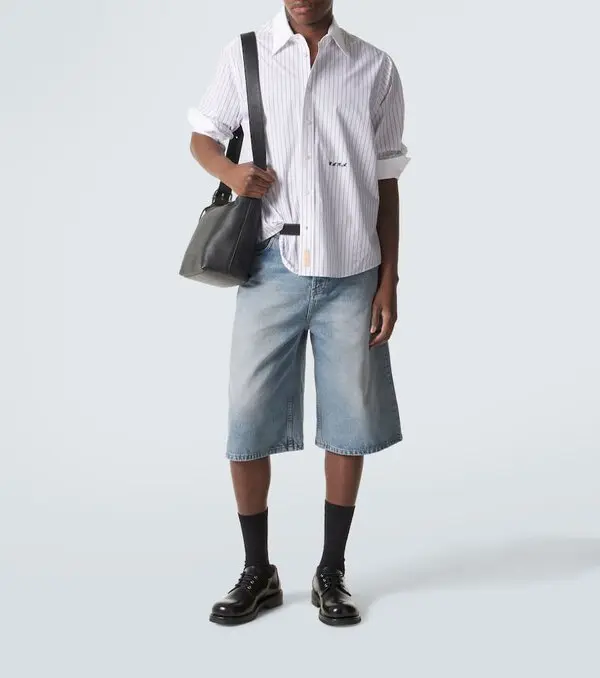 AMI Paris Denim Bermuda Shorts