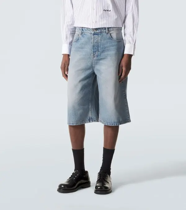 AMI Paris Denim Bermuda Shorts