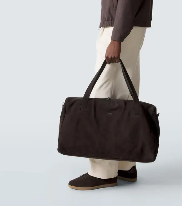 Zegna Leather Duffel Bag