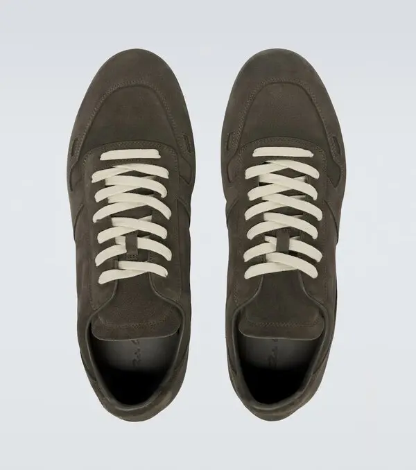 Rick Owens Minimal Suede Sneakers - Grey