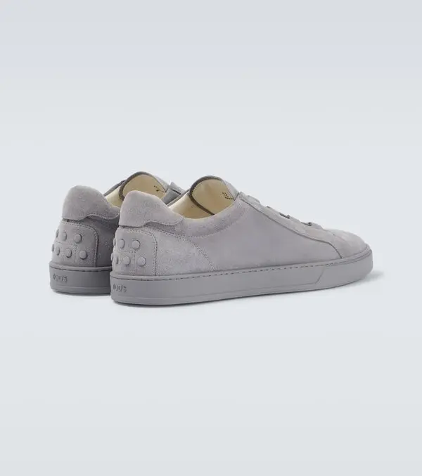 TOD'S Lace-up Suede Sneakers - Grey