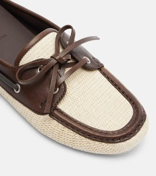 Brunello Cucinelli Monili Canvas Mules
