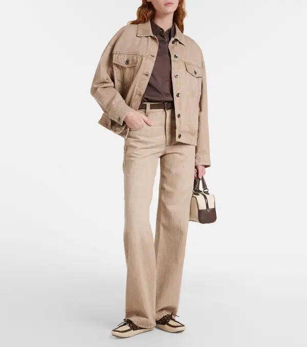 Brunello Cucinelli Monili Canvas Mules