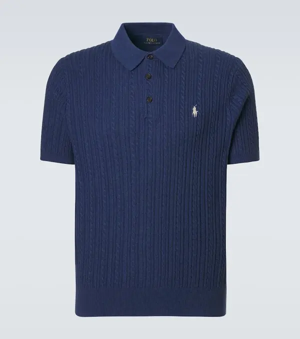 Polo Ralph Lauren Cable-knit Cotton Polo Sweater