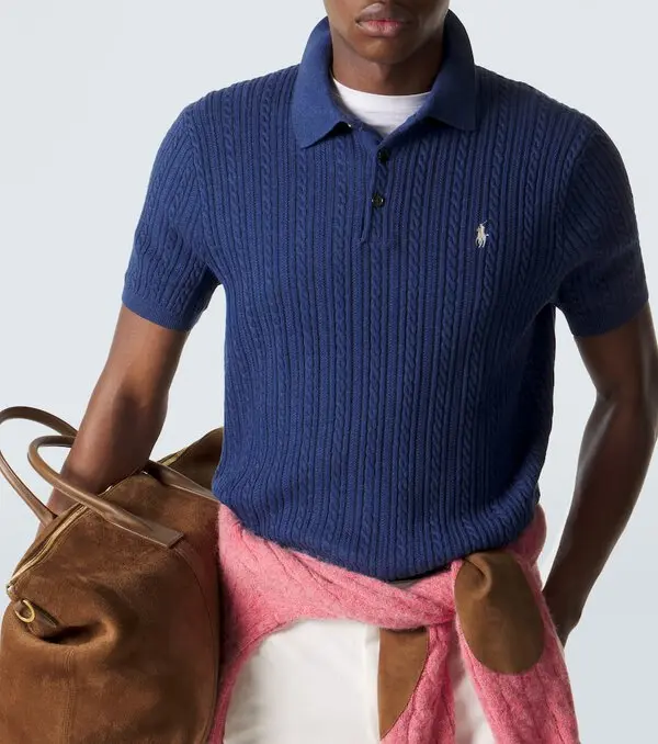 Polo Ralph Lauren Cable-knit Cotton Polo Sweater