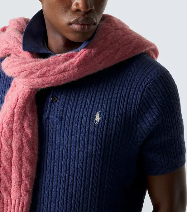 Polo Ralph Lauren Cable-knit Cotton Polo Sweater