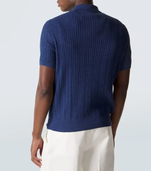 Polo Ralph Lauren Cable-knit Cotton Polo Sweater