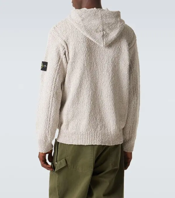 Stone Island Compass Cotton Zip-up Hoodie