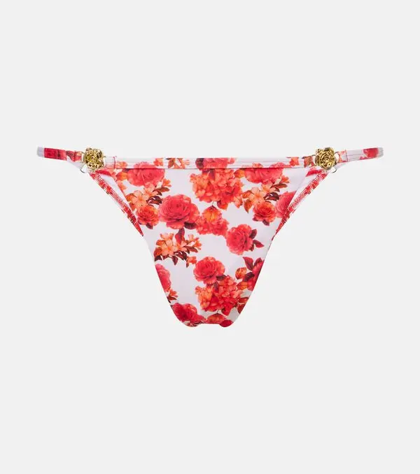 BANANHOT Emi Floral Bikini Bottoms - Red