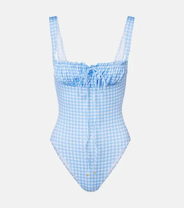 BANANHOT Gia Gingham Swimsuit - Blue