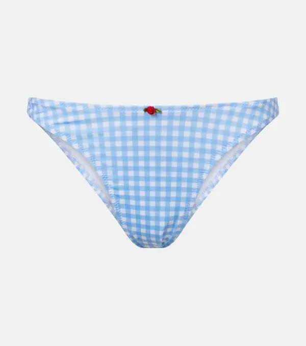 BANANHOT Esme Gingham Bikini Bottom - Blue