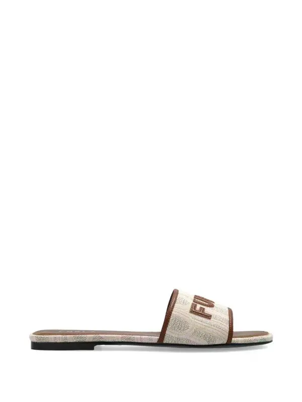 Furla Logo Sliders - Neutrals
