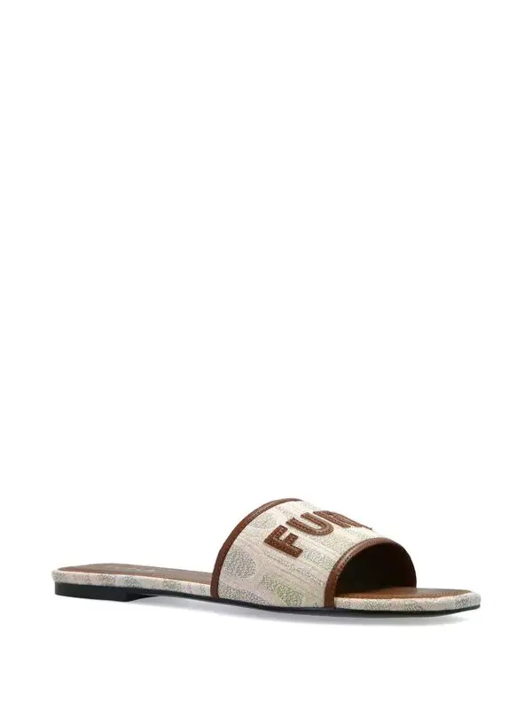 Furla Logo Sliders - Neutrals