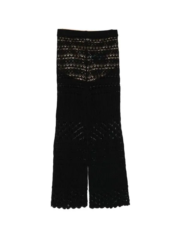 SEMICOUTURE Amalia Knit Trousers - Black