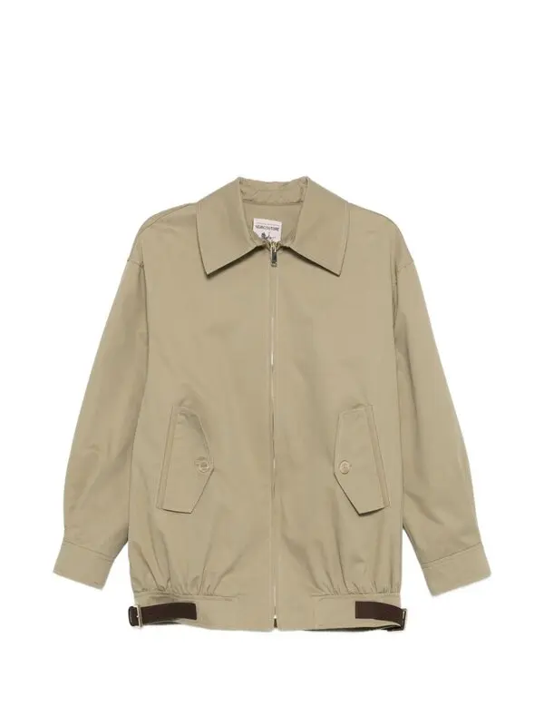 SEMICOUTURE Nives Cotton Bomber Jacket - Green