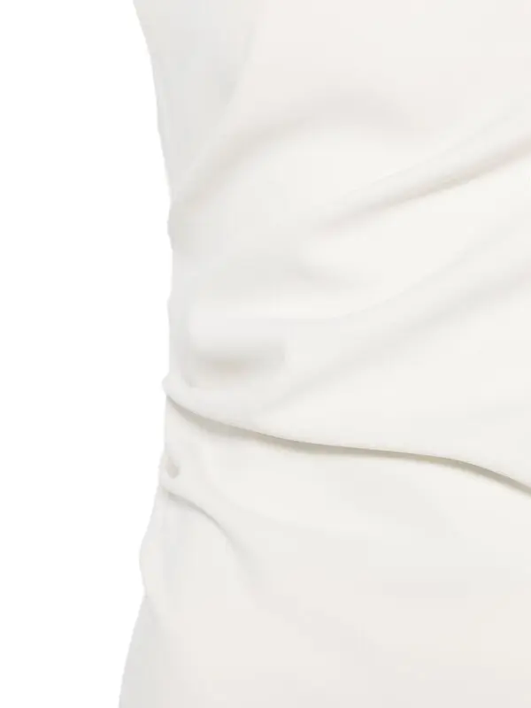 PAROSH Midi A-line Dress - White