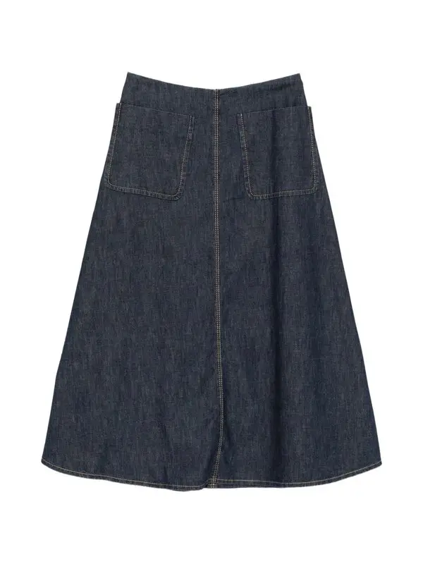 SUSANNE BOMMER Cotton Long Skirt - Blue