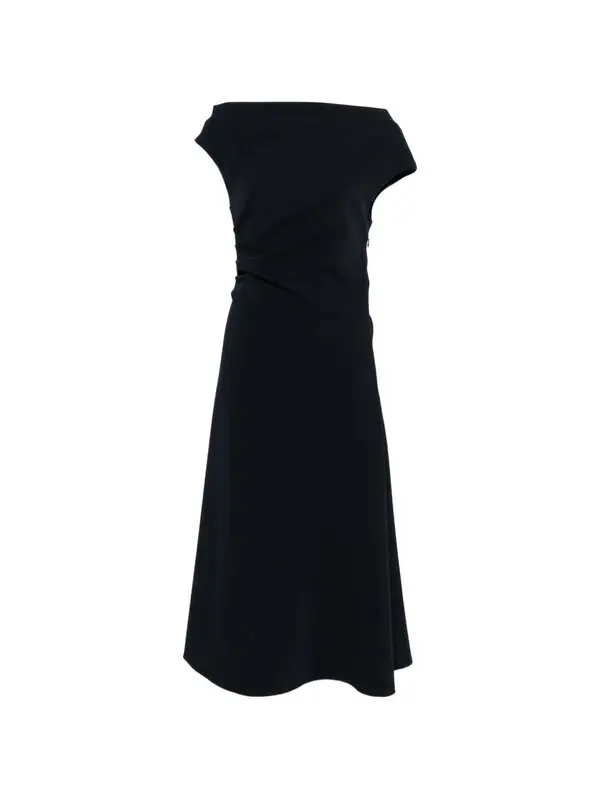 PAROSH Midi Dress - Blue