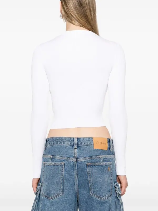 DIESEL® Logo Cropped Top - White