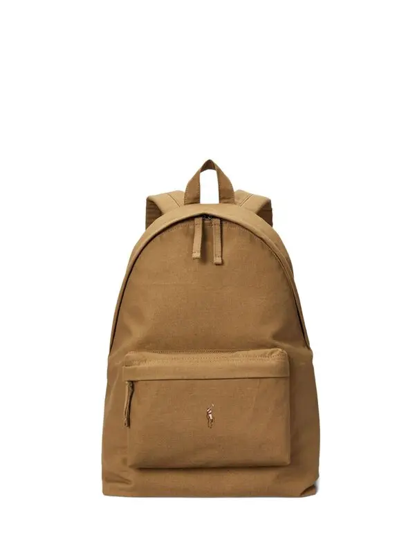 Polo Ralph Lauren Backpack With Logo - Beige