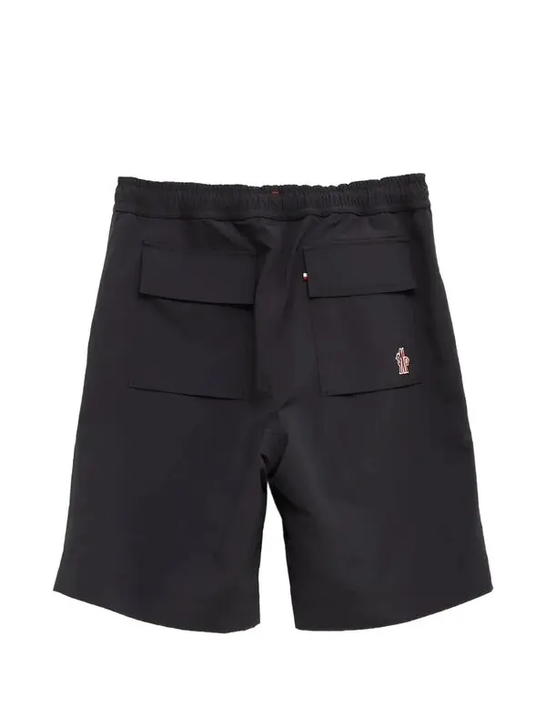 Moncler Technical Froissé Bermuda Shorts - Black