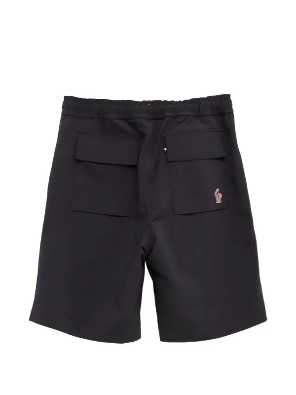 Moncler Technical Froissé Bermuda Shorts - Black