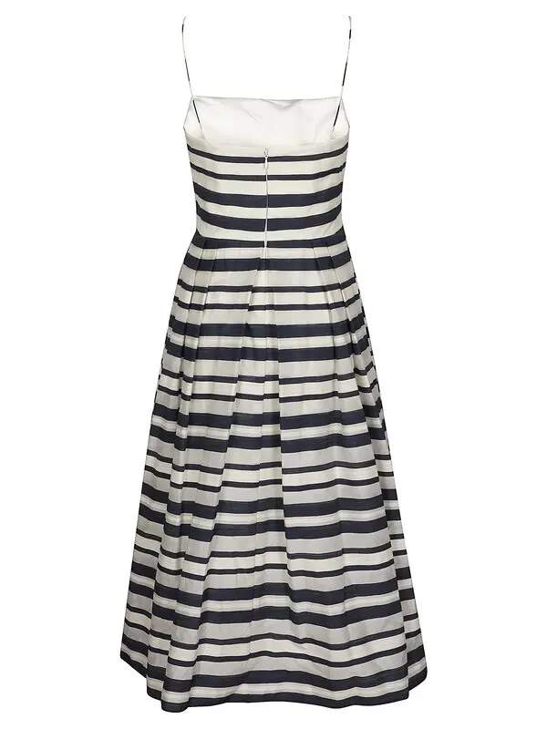 Ralph Lauren Striped Cocktail Dress - Blue