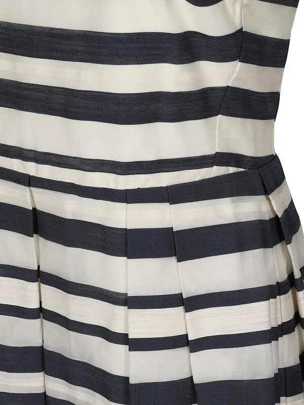 Ralph Lauren Striped Cocktail Dress - Blue