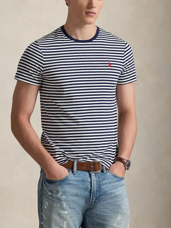 Polo Ralph Lauren Slim Fit Striped T-shirt - Blue