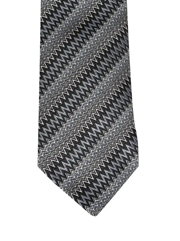 Missoni Printed Neck Tie - Black
