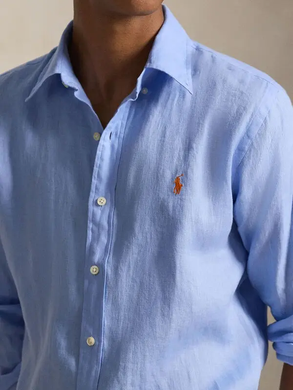 Polo Ralph Lauren Linen Shirt - Sky Blue