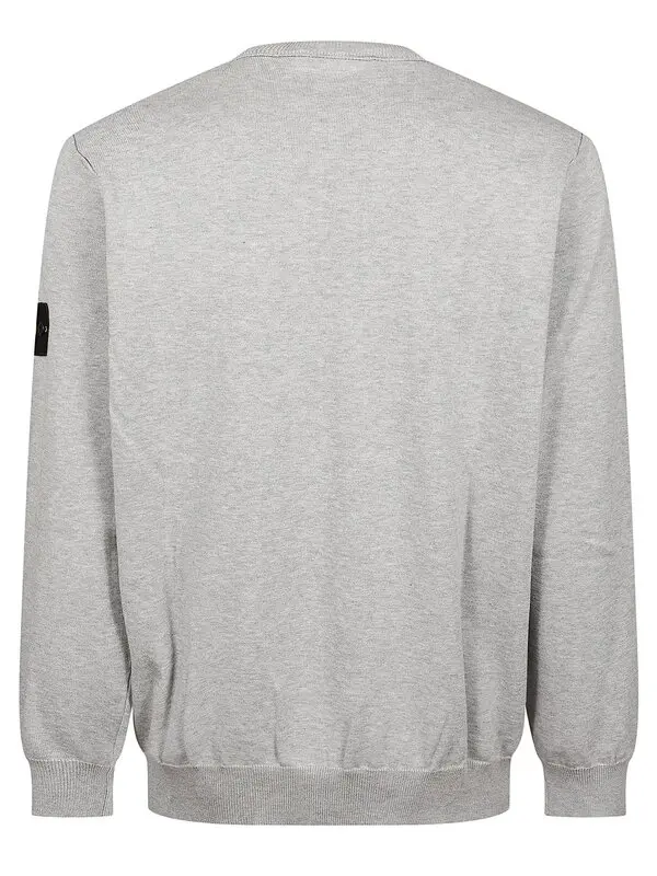 Stone Island Logo Sweater - Grey