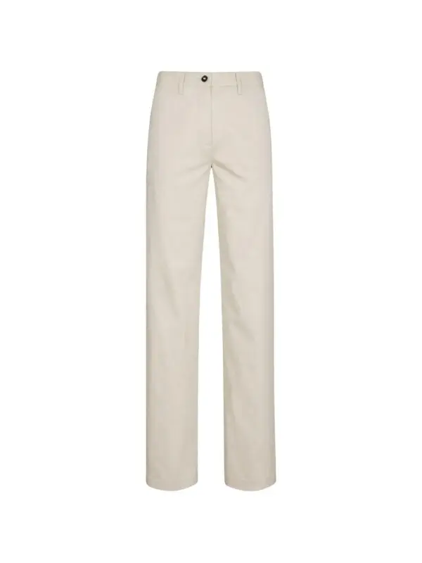 NINE:INTHE:MORNING Trousers With Logo - Beige