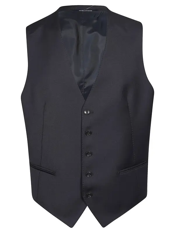 Tagliatore Suit With Vest - Blue