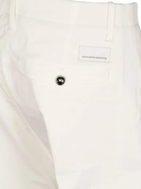 NINE:INTHE:MORNING Fold 2 Chino Pants - White