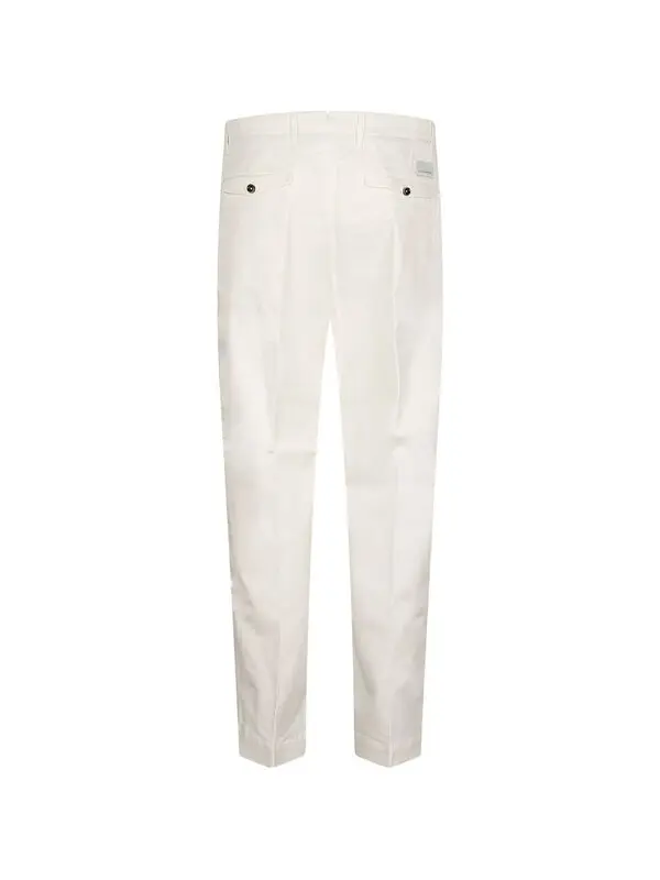 NINE:INTHE:MORNING Fold 2 Chino Pants - White