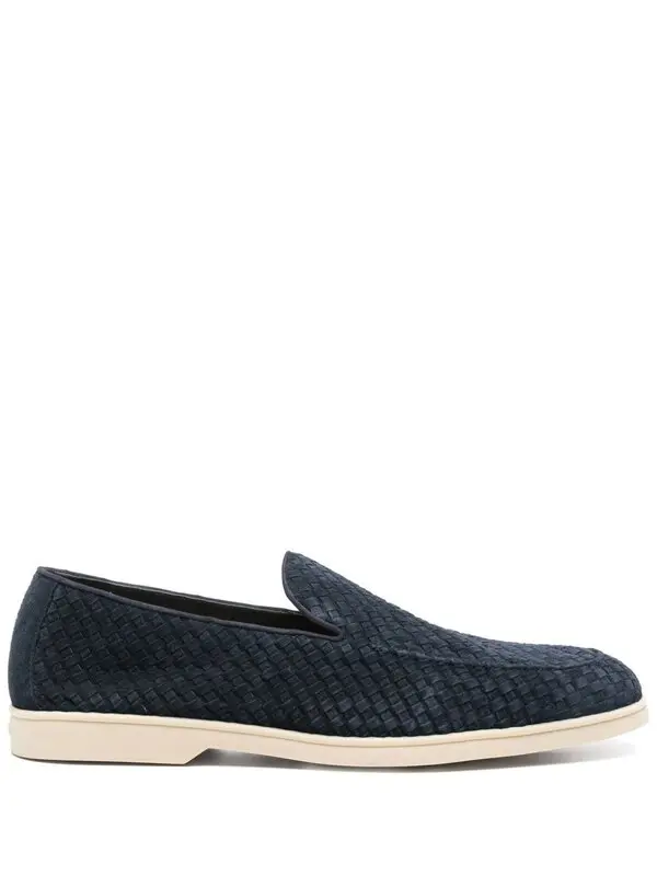 DOUCAL'S Moccasin Vaschetta Intreccio - Blue