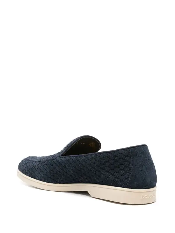 DOUCAL'S Moccasin Vaschetta Intreccio - Blue