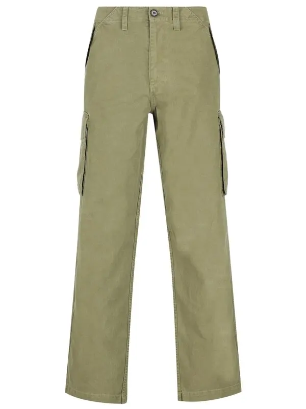 Burberry Cotton Cargo Trousers - Green