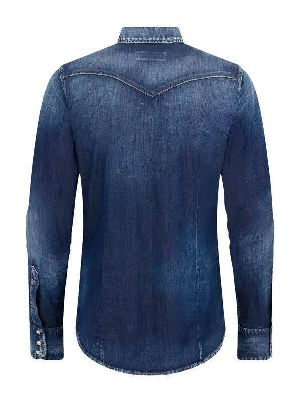 Dsquared2 Pefecto Wash Classic Shirt - Blue