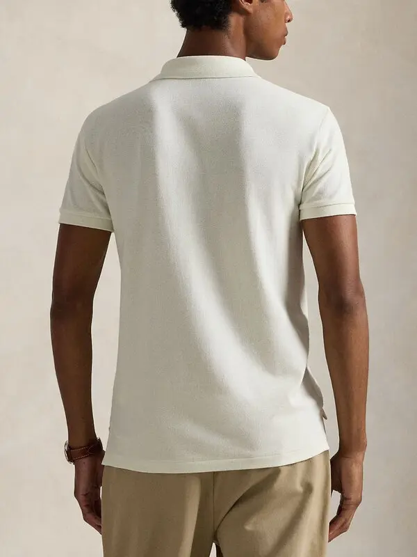 Polo Ralph Lauren Slim Fit Mesh Polo - Beige