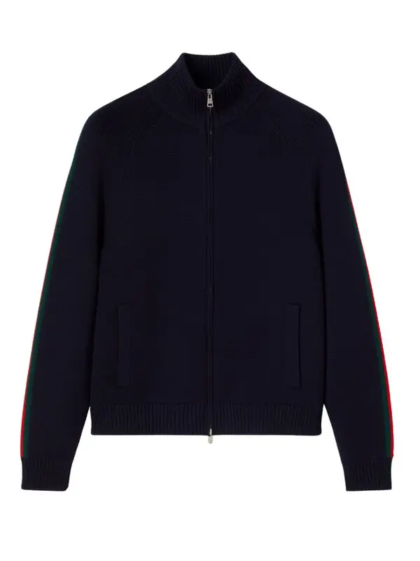 Gucci Wool Zip-up Jacket - Blue