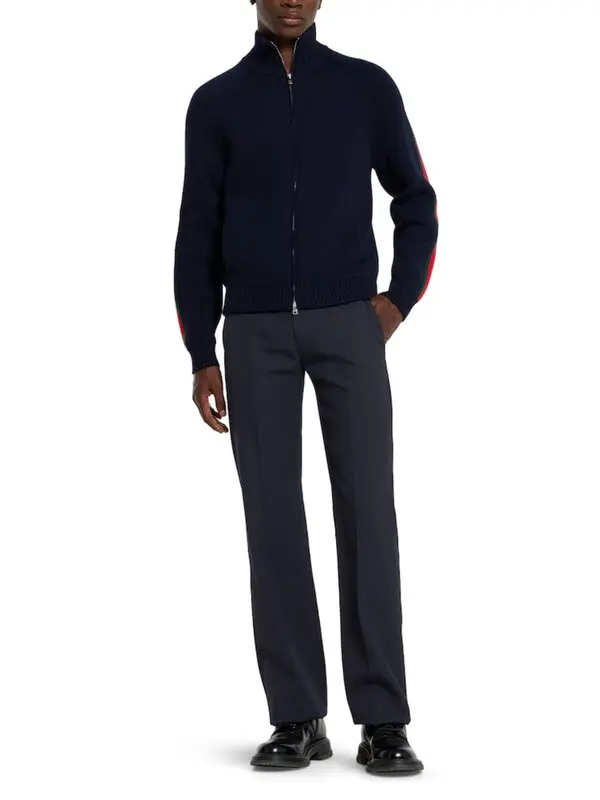 Gucci Wool Zip-up Jacket - Blue