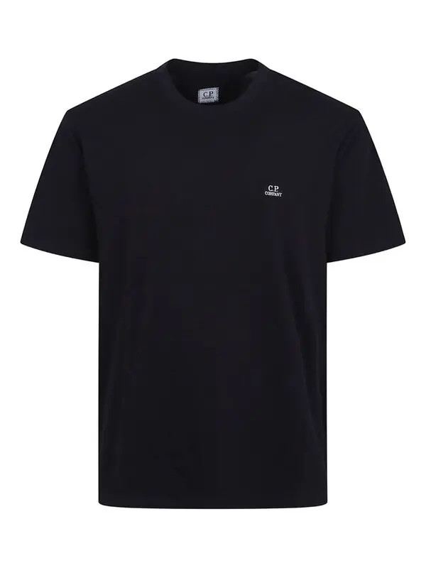 C.P. COMPANY Logo Cotton T-shirt - Blue