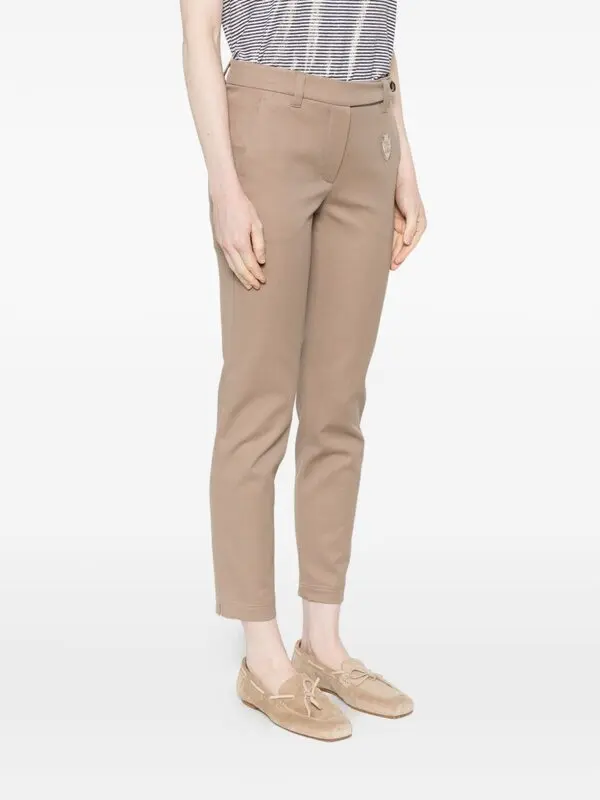 Brunello Cucinelli Cotton Trousers - Brown