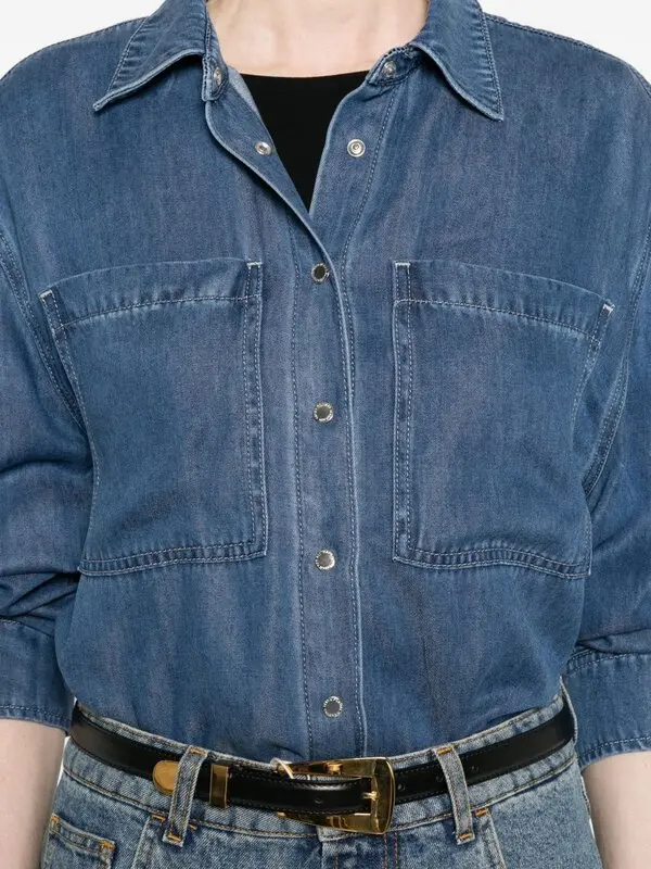 7 For All Mankind Denim Cotton Shirt
