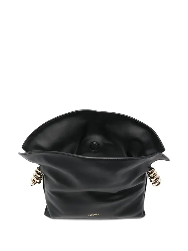 Loewe Flamenco Mini Leather Clutch - Black